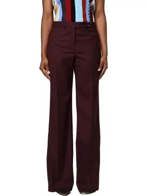 Paul Smith Wide Leg Trousers - Burgundy