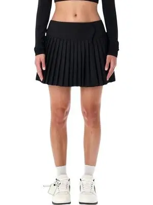 Off-White Pleated Skirt - Black