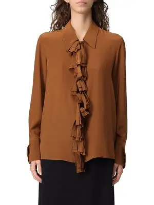 Liviana Conti Classic Collar Shirt - Brown
