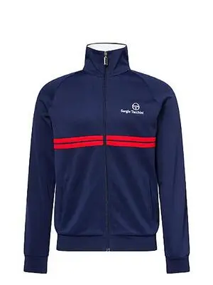 SERGIO TACCHINI Dallas Striped Cotton Blend Track Top - Maritime Blue Multi