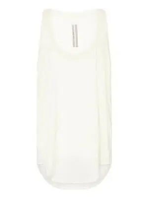 Rick Owens Wool-silk Blend Tank Top - Natural