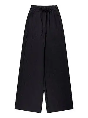 RO&ZO Pinstriped Wide-leg Trousers - Grey