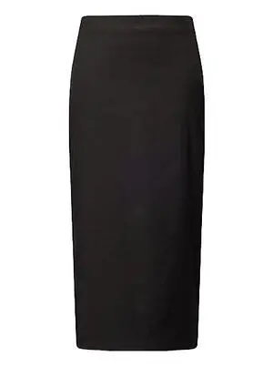 REFORMATION Stretch-woven Midi Skirt - Black