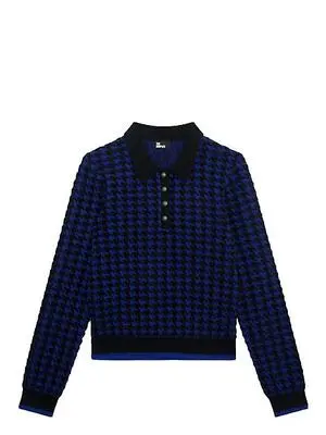 The Kooples Stretch Wool And Cashmere-blend Cardigan - Black Navy