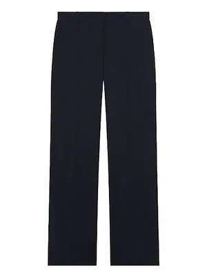 The Kooples Straight-leg Mid-rise Wool Trousers - Navy