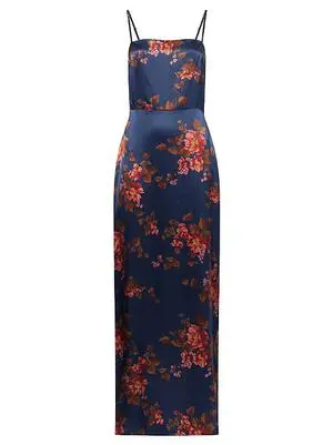 REFORMATION Floral Silk Midi Dress - Lyric
