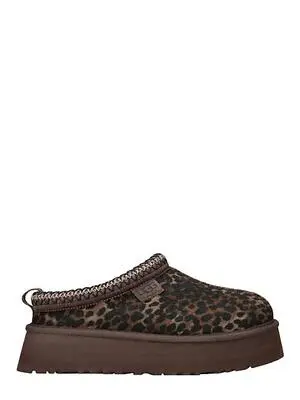 UGG Tazz Leopard Print Calf-hair Slippers - Brown/oth