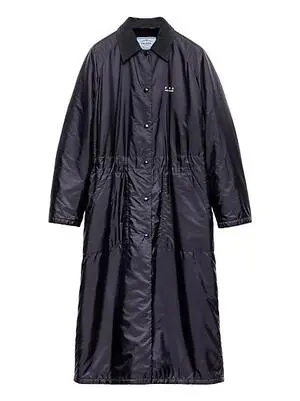 Prada Re-nylon Lightweight Woven Raincoat - Blue