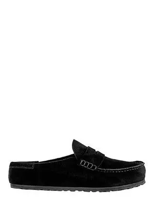 BIRKENSTOCK Naples Wrapped Suede Clogs - Black
