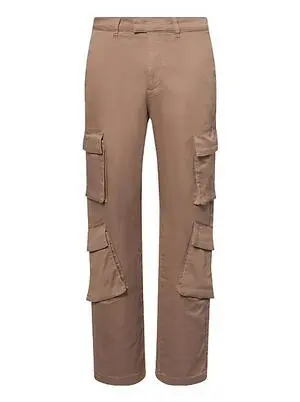 REPRESENT Straight-leg Stretch-cotton Cargo Trousers - Clove