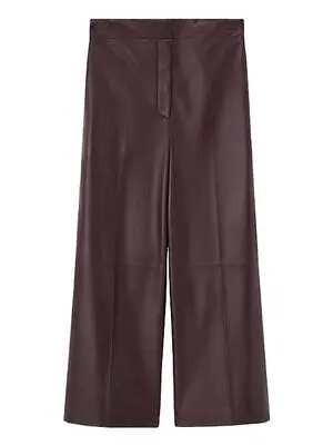 JOSEPH Thurlow Wide-Leg Leather Trousers