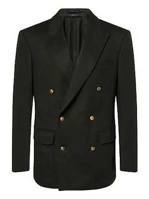 Dunhill Double-breasted Notched-lapel Cashmere Jacket - Harris Green