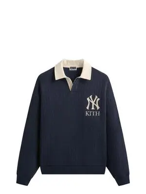 Kith For The New York Yankees Cable Fleece Nelson Sweatshirt - Black