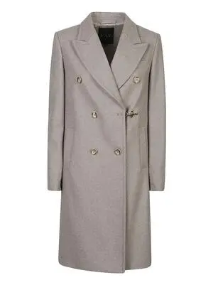 FAY Double-breasted Coat - Beige