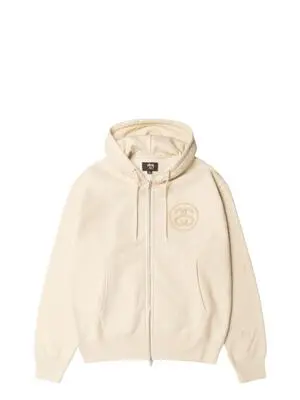 StÜssy X Wales Bonner Fleece Zip Hoodie - Cream