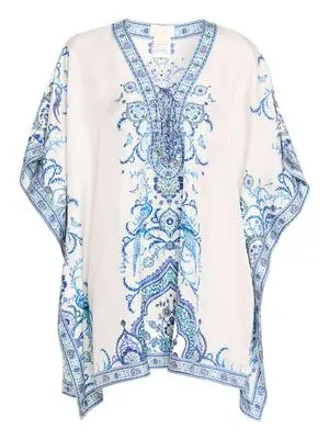 Camilla Lace-up Short Kaftan - Isnik Lullaby