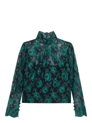 Valentino Garavani Valentino Garavani Floral Lace Top Soft Wisteria