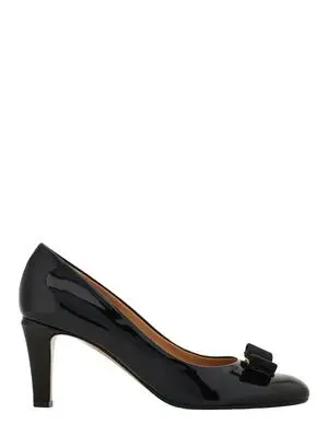 FERRAGAMO 70mm Vara Bow-detail Pumps - Black