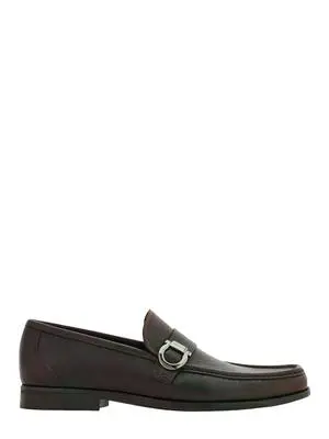 FERRAGAMO Gancini-buckle Loafers - Red
