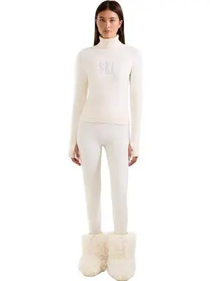 Rudsak Novie Knit Turtleneck Pullover - White