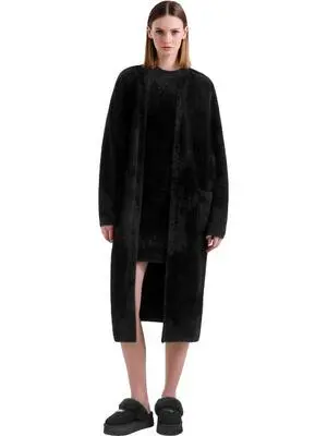 Rudsak Long Fuzzy Cardigan - Black