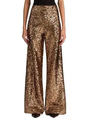Alice + Olivia Athena Sequin Pant - Black