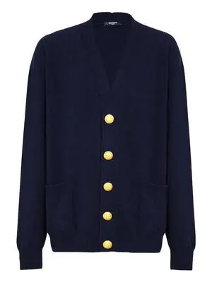 Balmain Knit Cardigan - Blue