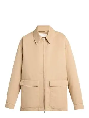 THE ROW Aurelius Cotton-cashmere Zip Jacket - Sand
