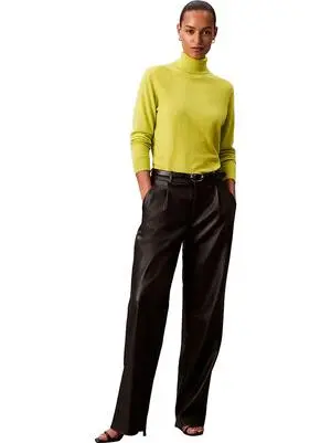 Calvin Klein Merino Wool Classic Turtleneck Sweater - Fragile Sprout