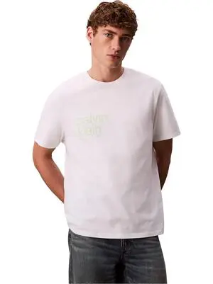 Calvin Klein Circle Graphic Relaxed T-shirt - White