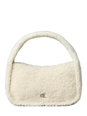 Calvin Klein Sherpa Shoulder Bag - Birch Sherpa