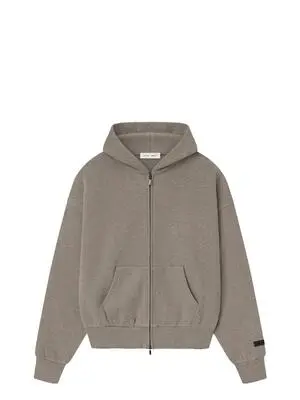 Fear Of God Essentials Classic Fleece Zip-up Hoodie - Homestead Heather