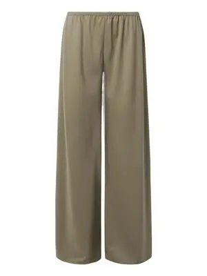 THE ROW Gala Wool Wide-leg Pants - Neutrals