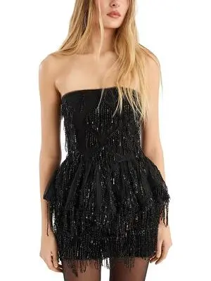 ROTATE BY BIRGER CHRISTENSEN Sequin Bubble Top