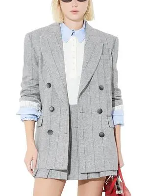 Max & Co. Flannel Blazer - Grey