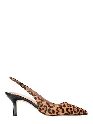 Cole Haan Hansell Sling Back Pumps Leopard Print