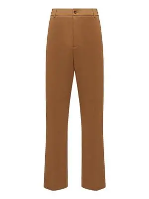 Moncler Cotton Tailored Pants - Brown