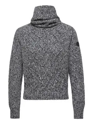 Moncler Alpaca Blend Turtleneck Sweater - Grey