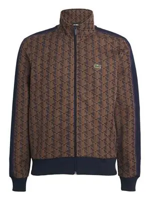 Lacoste Jacquard Logo Track Jacket - Brown
