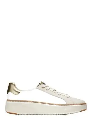 Cole Haan Grandprø Topspin Sneakers - Optic White-gold-leopard Print