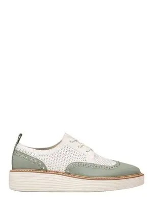 Cole Haan Riginalgrand Platform Wingtip Oxfords - Lily Pad-powder-sand Dollar