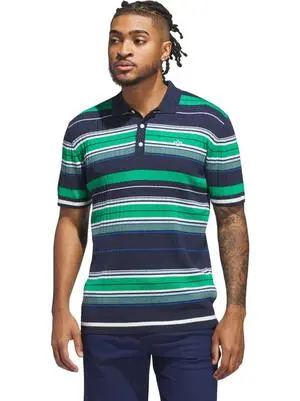 Adidas Originals Knit Polo - Night Indigo / Green