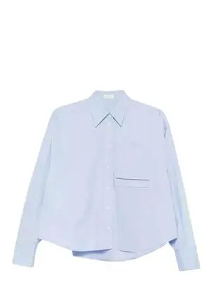 Brunello Cucinelli Monili-trim Shirt - Blue