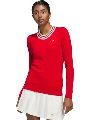 Adidas Originals Cashmere Knit Sweater - Better Scarlet