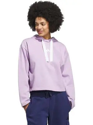 Adidas Fleece 3-stripe Hoodie - Powder Plum