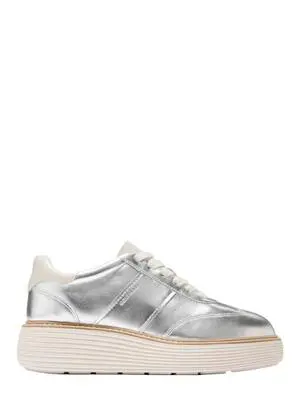 Cole Haan ØriginalGrand Max Platform Sneakers Silver Metallic-ivory
