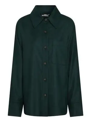 Vince Twill Shirt - Dark Green
