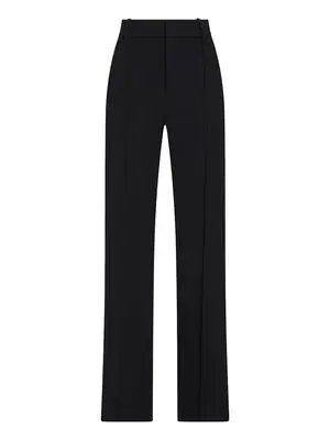 Vince Crepe Straight-leg Pants - Black