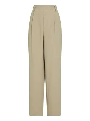 Vince Crepe Tapered Pants - Beige