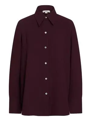 Vince Crepe Shirt - Merlot